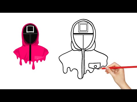 How to Draw a Squid Game Guard Step by Step