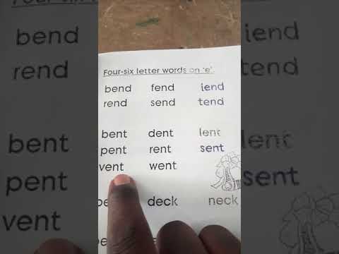 four and five(4 and 5)letter words in English to improve your English vocabulary yourself