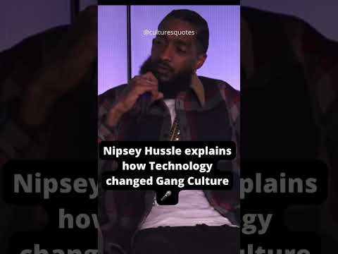#nipseyhussle Explains Technology and #Gang Culture. #shorts #hiphop