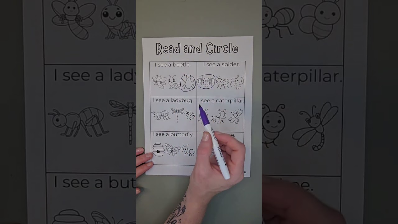 Insect Read and Circle