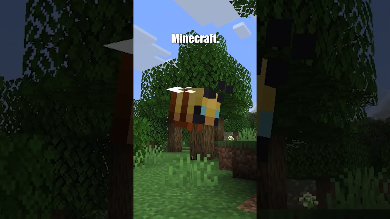 Painting the BABY BEE in Minecraft! #minecraft  #texturepack