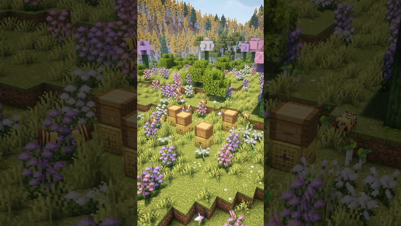 This Bee Farm Actually Works in Minecraft! 🐝