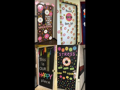 #8 Classroom door decoration ideas😍 #diy