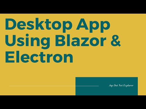 Learn Create Desktop application using Blazor Electron - Mind Luster