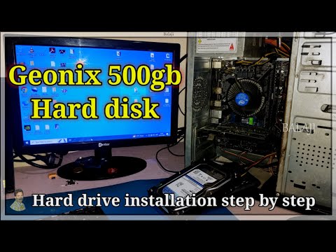 Geonix 500gb hard disk installation step by step in telugu | Cheap Storage Upgrade
