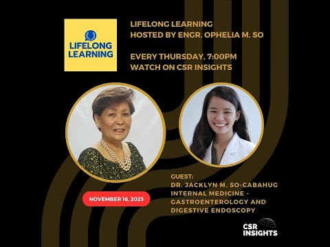 LIFELONG LEARNING: Dr. Jacklyn M. So-Cabahug, Internal Med - Gastroenterology & Digestive Endoscopy