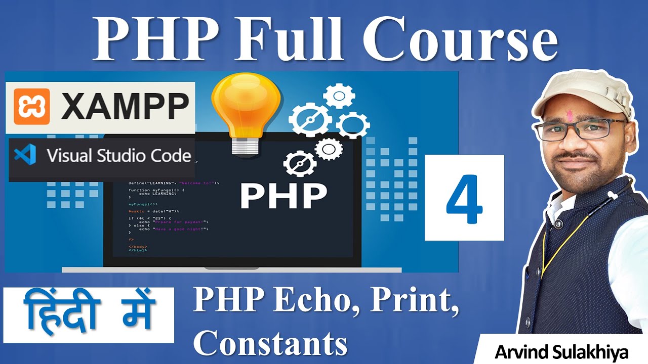 4. PHP Echo, Print, Constants | PHP Tutorial For Beginners |  PHP with MySQL | PHP Programming