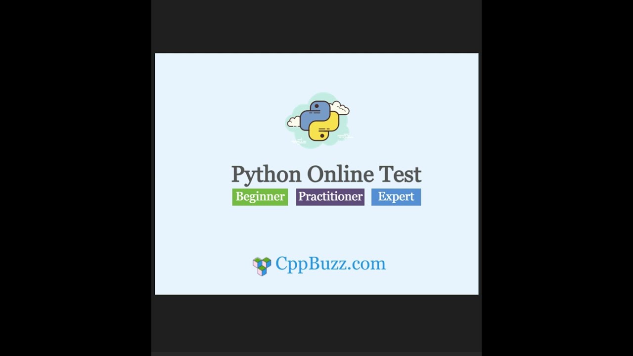Python online test | cppbuzz.com | #shorts