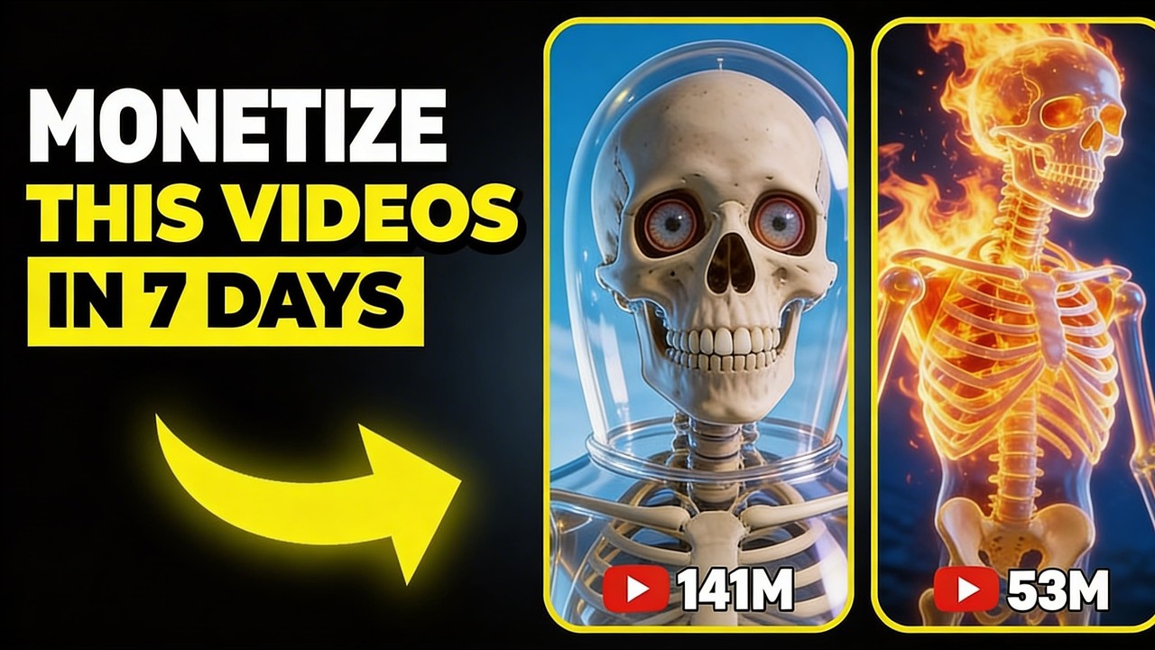 How To Make VIRAL Skeleton Educational Shorts (Step by Step)