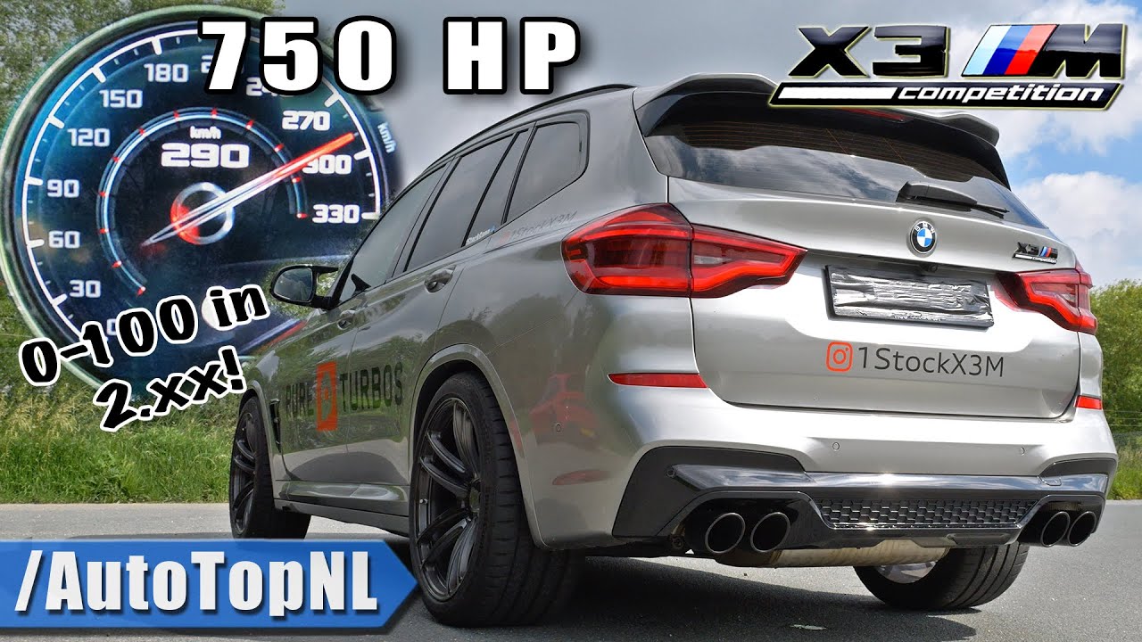 750-HP BMW X3 M Is Unleashed on the Autobahn, Tries to Hit 180 MPH ...