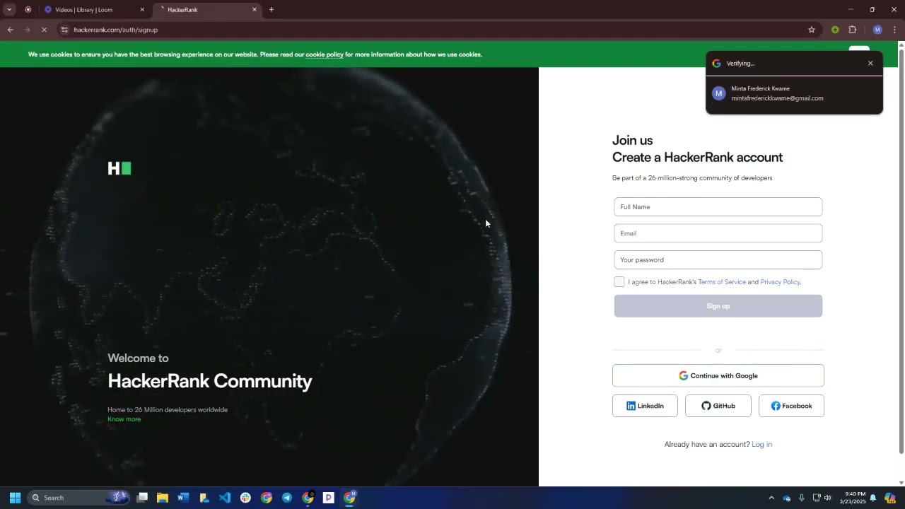 How to Sign Up for HackerRank & Add github link | Step-by-Step Guide