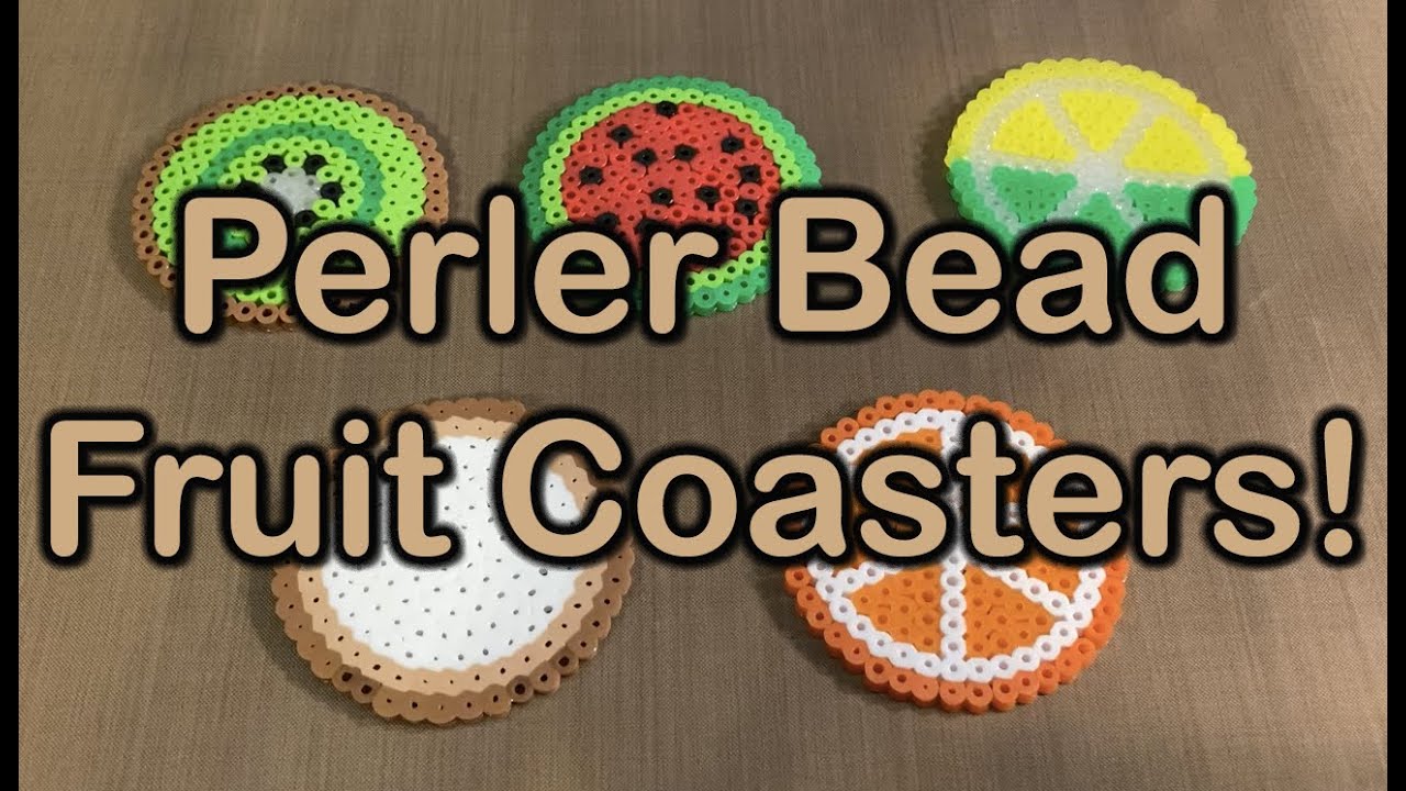 Simple & Fun Perler Bead FRUIT COASTERS!
