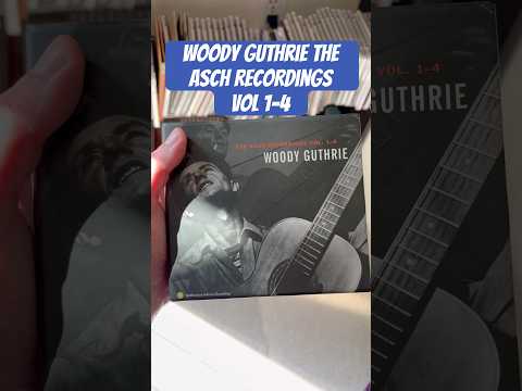 Woody Guthrie The Asch Recordings Vol 1-4 #physicalmedia #collection #folkmusic #woodyguthrie