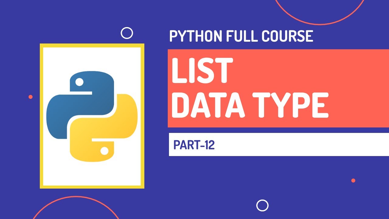List Data Type | Python Full Course | Part-12 | Hindi