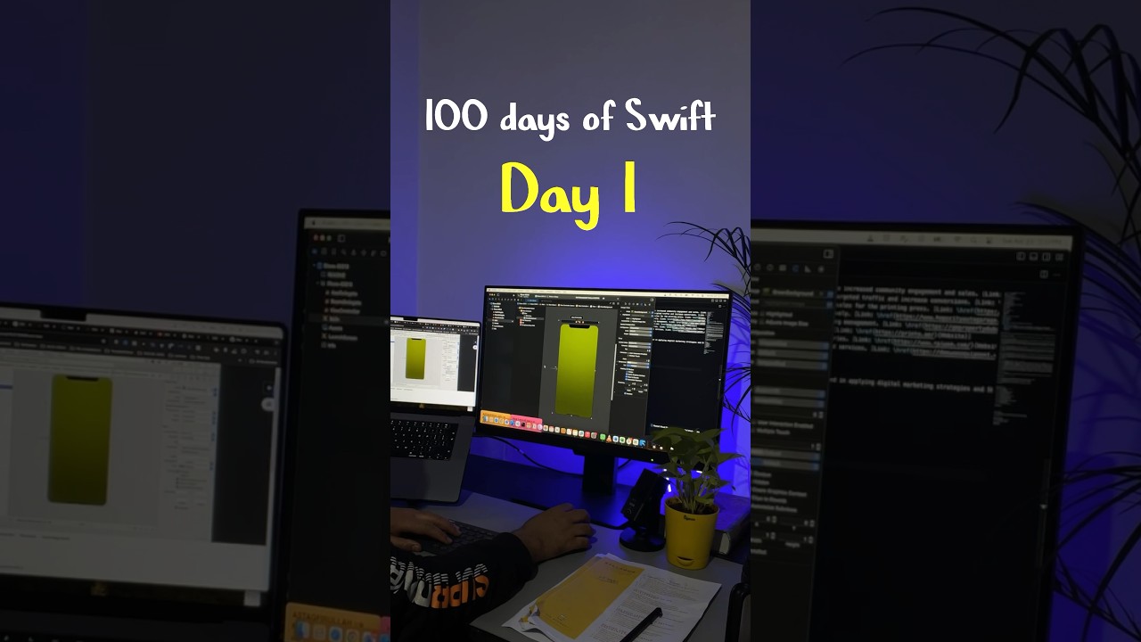 100 days of Coding Day 1 #coding #programming #softwareengineer #100daysofcode #ios #iosdevelopment