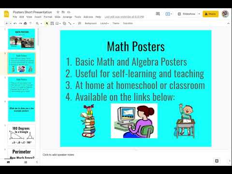 MATH POSTERS FREE For Teaching and Learning