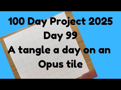 100 Day Project 2025 - Day 99 a tangle a day Zinja by Terri Delaune
