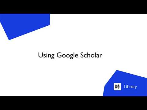 Using Google Scholar