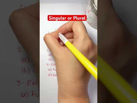 Singular or Plural