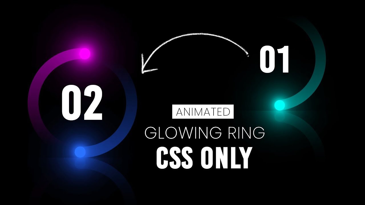 CSS3 Glowing Gradient Loader Ring Animation Effects | CSS Animation Effects  Html CSS  Glowing Ring
