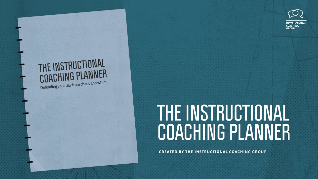 The Instructional Coaching Planner from ICG