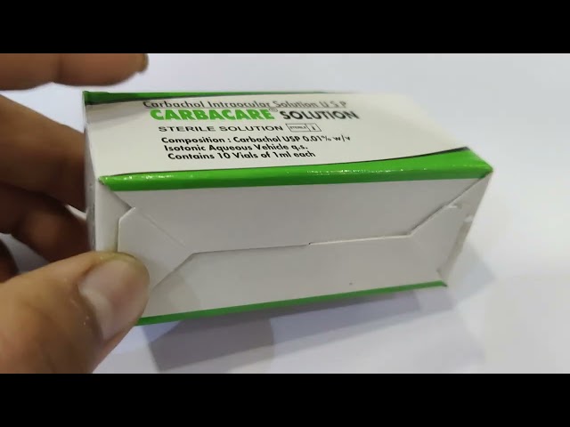 Eye Drops - Carbachol Intraocular Solution USP Manufacturer from New Delhi
