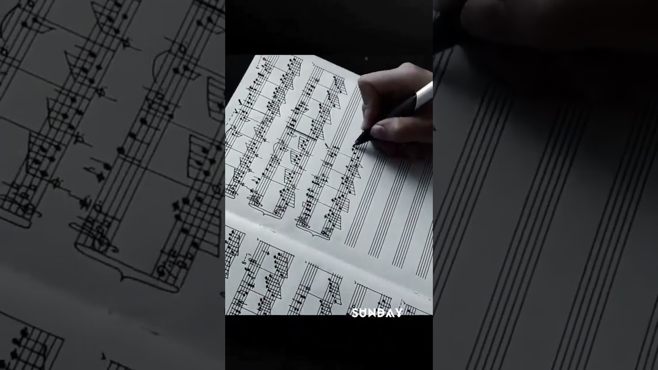 The art of score notes 🎶 #pianoscore #notes #pianomusic #sheetmusic #handwriting #handwritten #piano