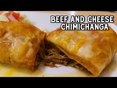 BEST Beef and Cheese CHIMICHANGA Recipe