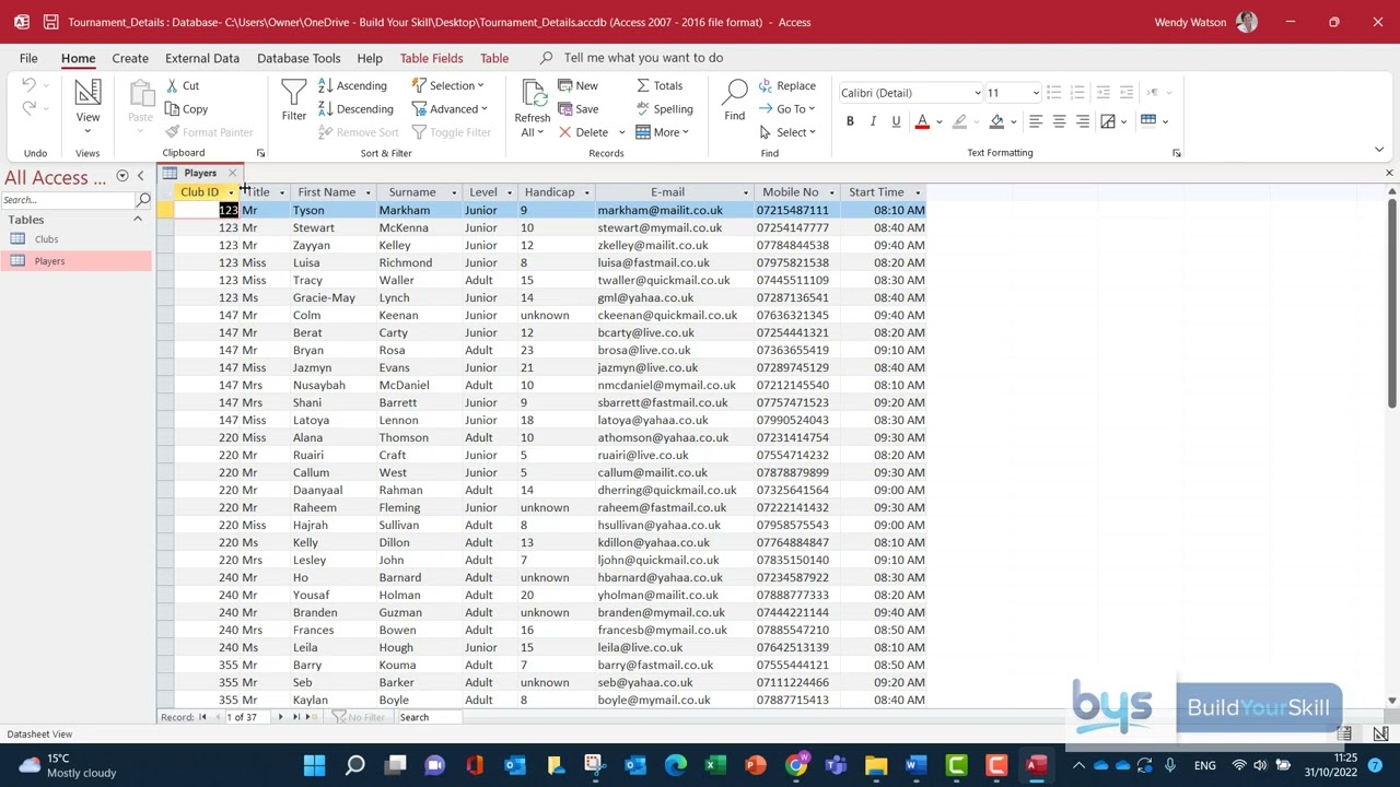 2022 N5 Admin & IT Exam | Database Task 2.a