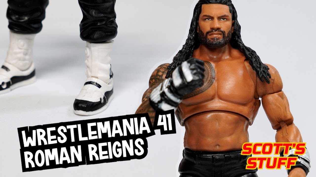 How I Made a Custom Wrestlemania 41 White Gear Roman Reigns Ultimate Edition Action Figure
