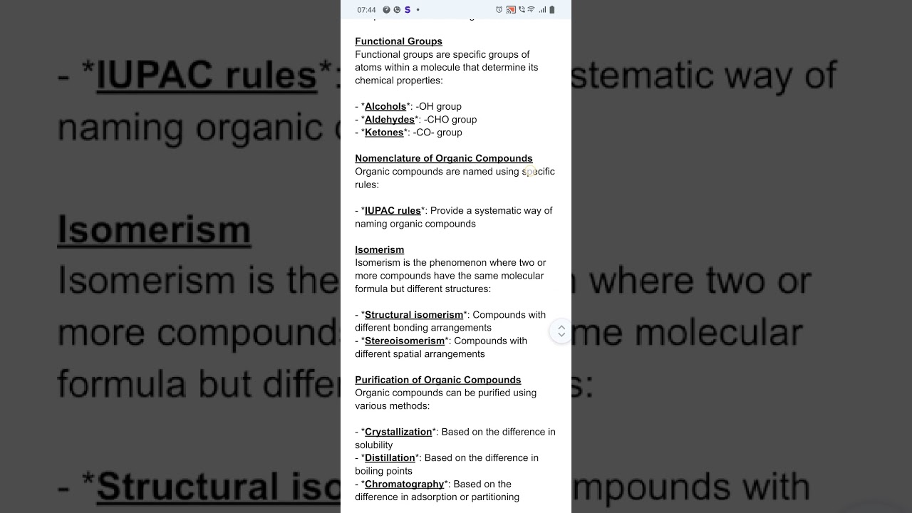 Ch 12 Organic Chemistry:Some Basic Principles and Techniques class 11th ChemistryNotes #notes #ch-12