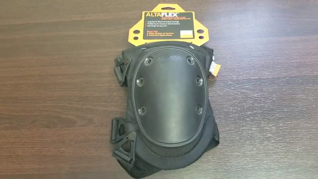 AltaFlex Black Rubber Cap Knee Pads