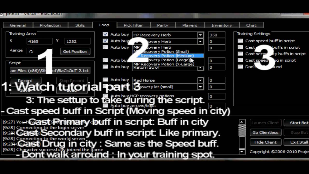 phBot Tutorial Part 2