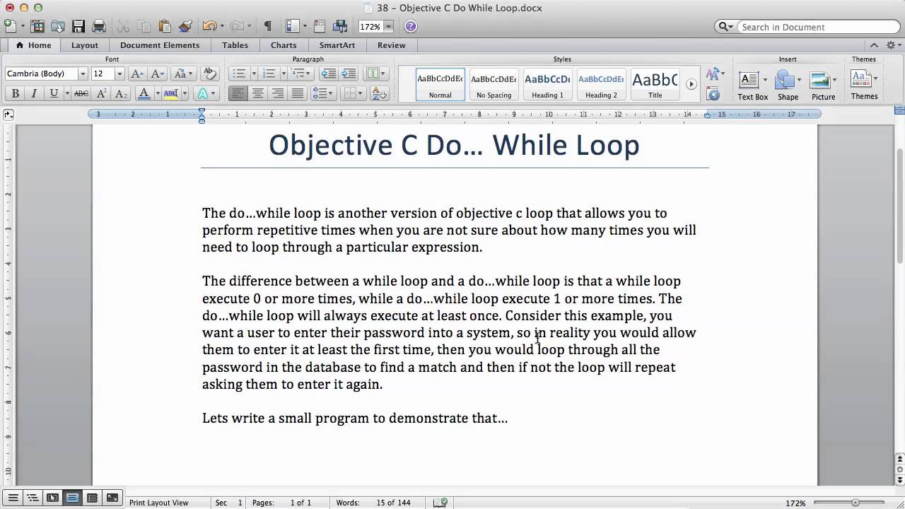 Objective C Tutorials   40   Do While Loop