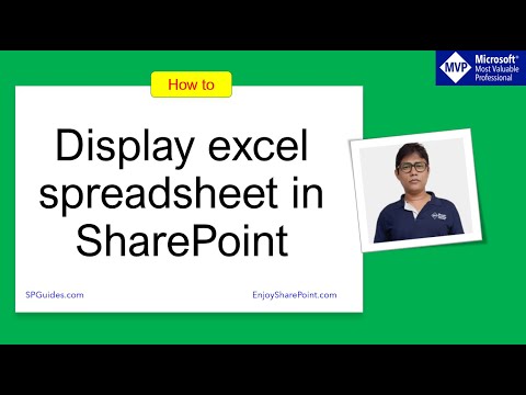 Display excel spreadsheet in SharePoint (4 Different ways) | Embed excel spreadsheet in SharePoint