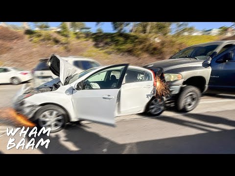 MASS CRASH ON THE HIGHWAY CAUSED BY UNAWARE PICKUP TRUCK | DASHCAM STORIES 132