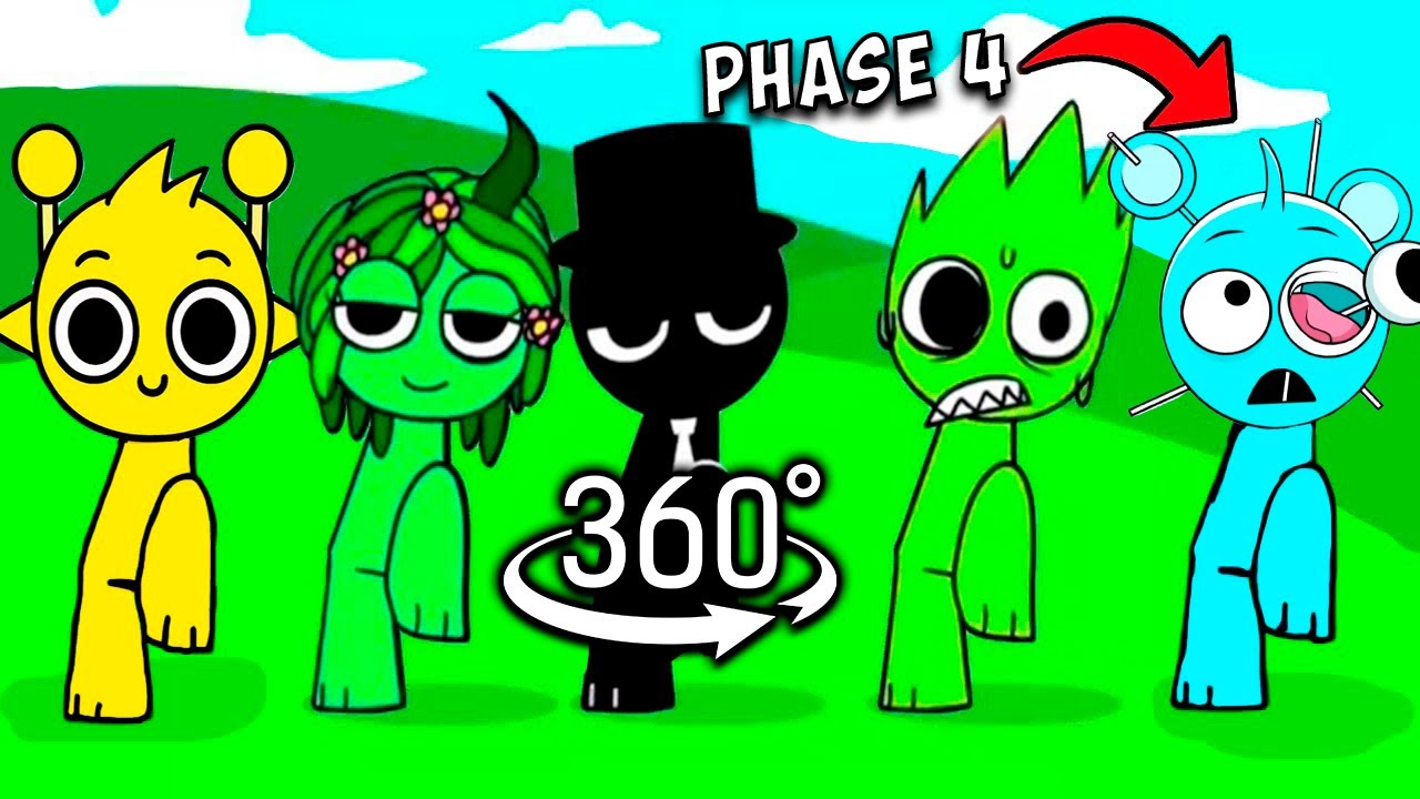 sprunki dance but 4 Phase | Incredibox Sprunki in 360º VR Animation