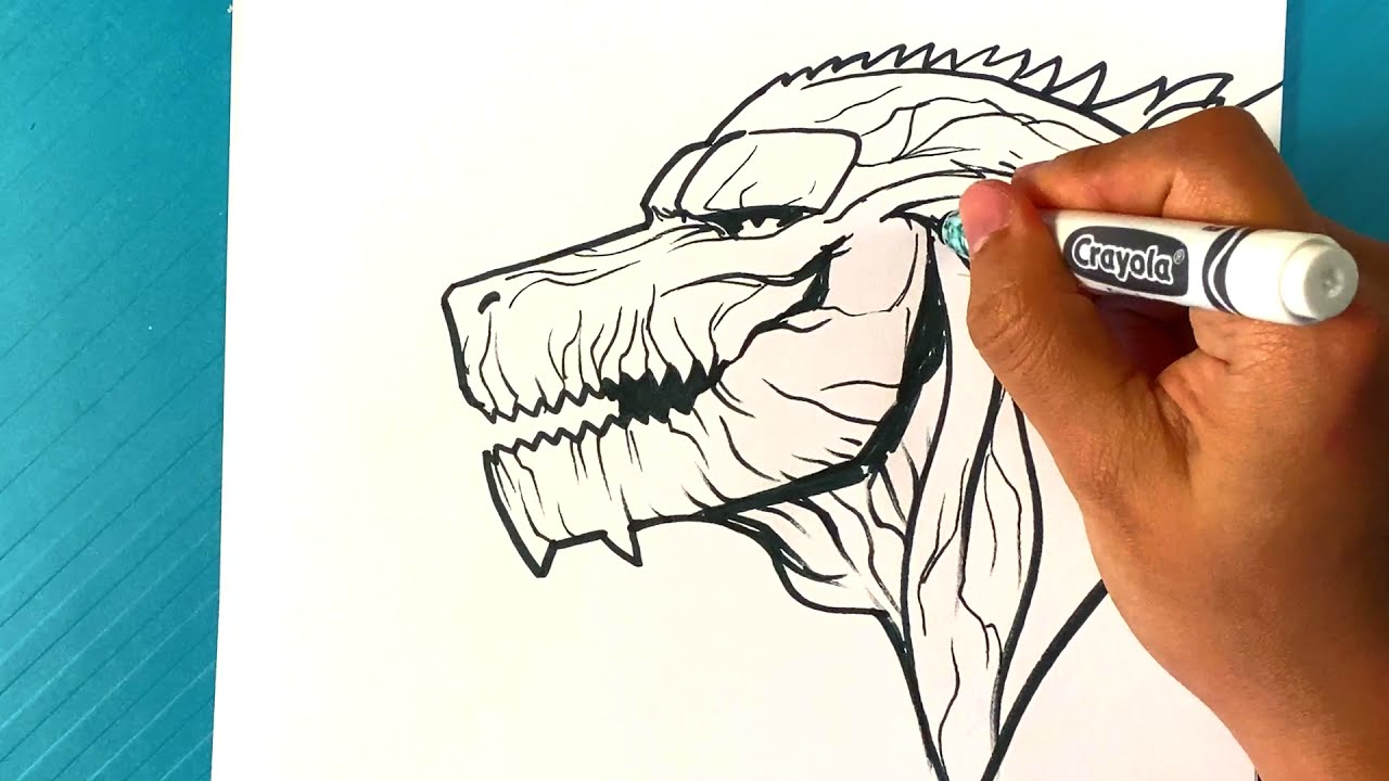 EASY How to Draw GODZILLA EARTH