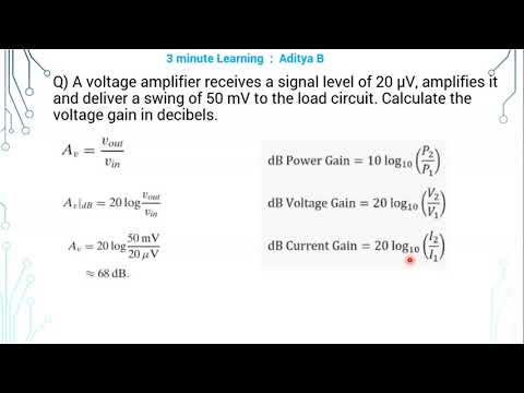 10 What is voltage gain in decibels?