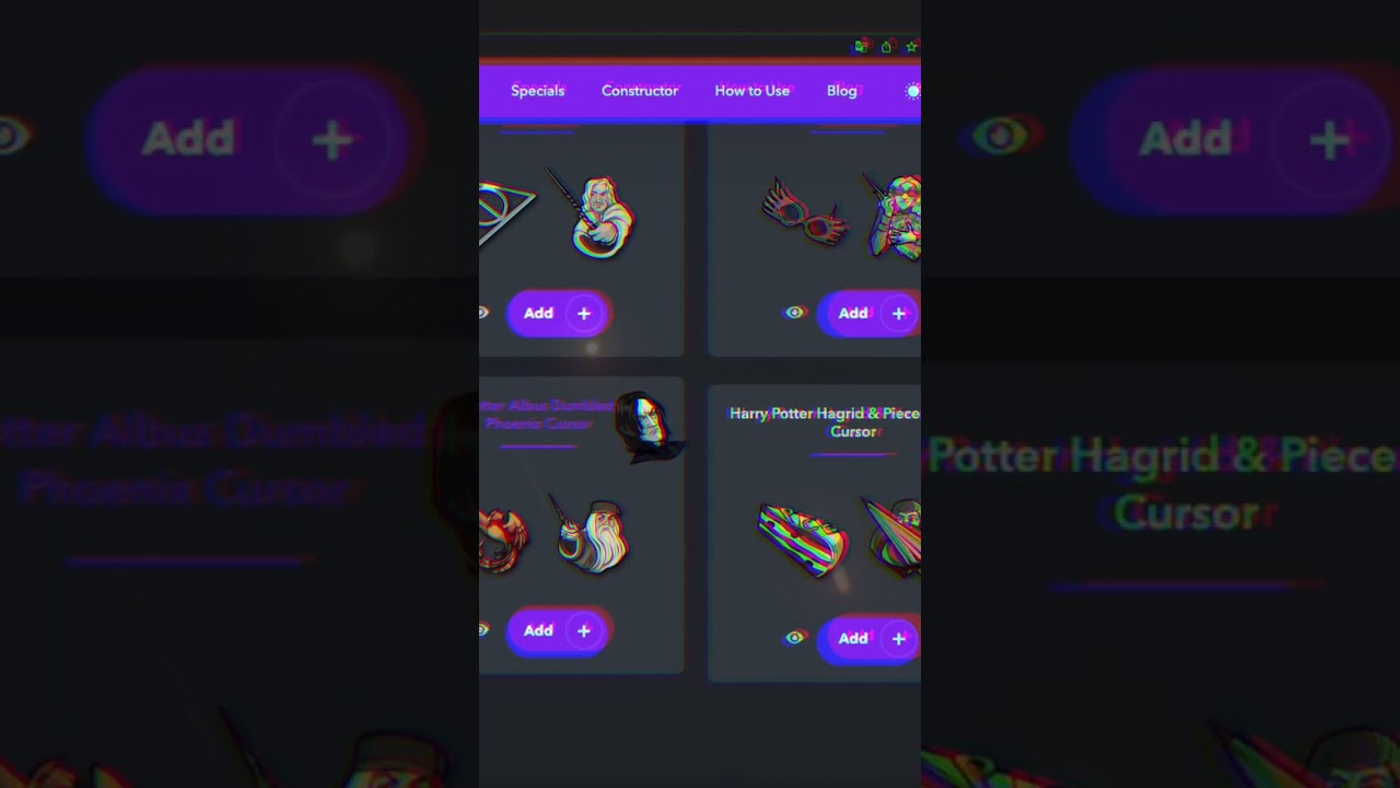 Harry Potter Severus Snape & Wand Animated Cursor - Sweezy Cursors