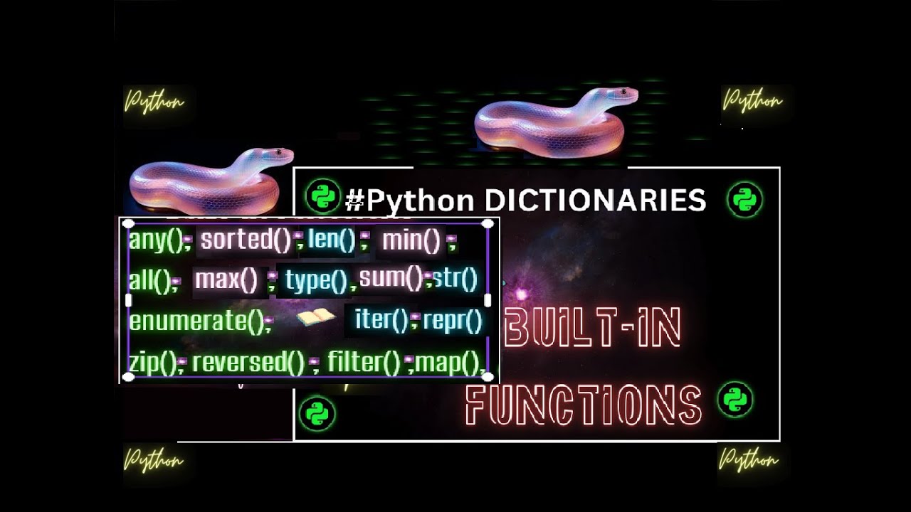 🐍📝#Python - Built-in Dictionary Function📓#python cheat sheet📝#dictionary📖 #functions#built-in#videos
