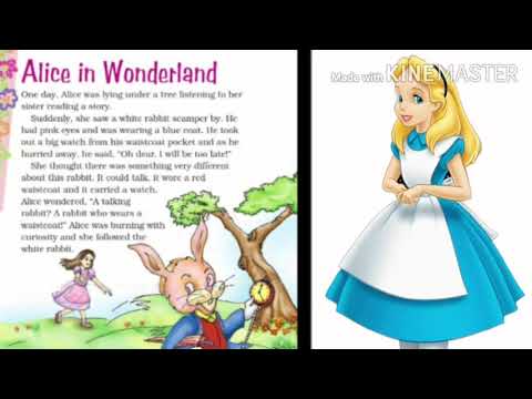 Alice in Wonderland# Std 4# Full Animated#English Marathi Explanation #New words#Que &Ans#CBSE#Activ