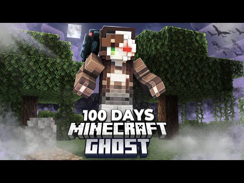 I Spent 100 Days as a GHOST in a Dark Fantasy Minecraft World!