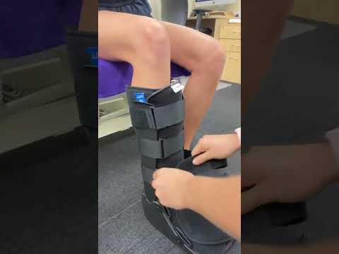 How to put on a CAM boot