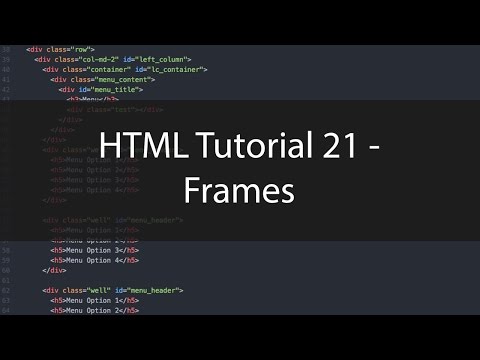 HTML Tutorial 21 - Frames