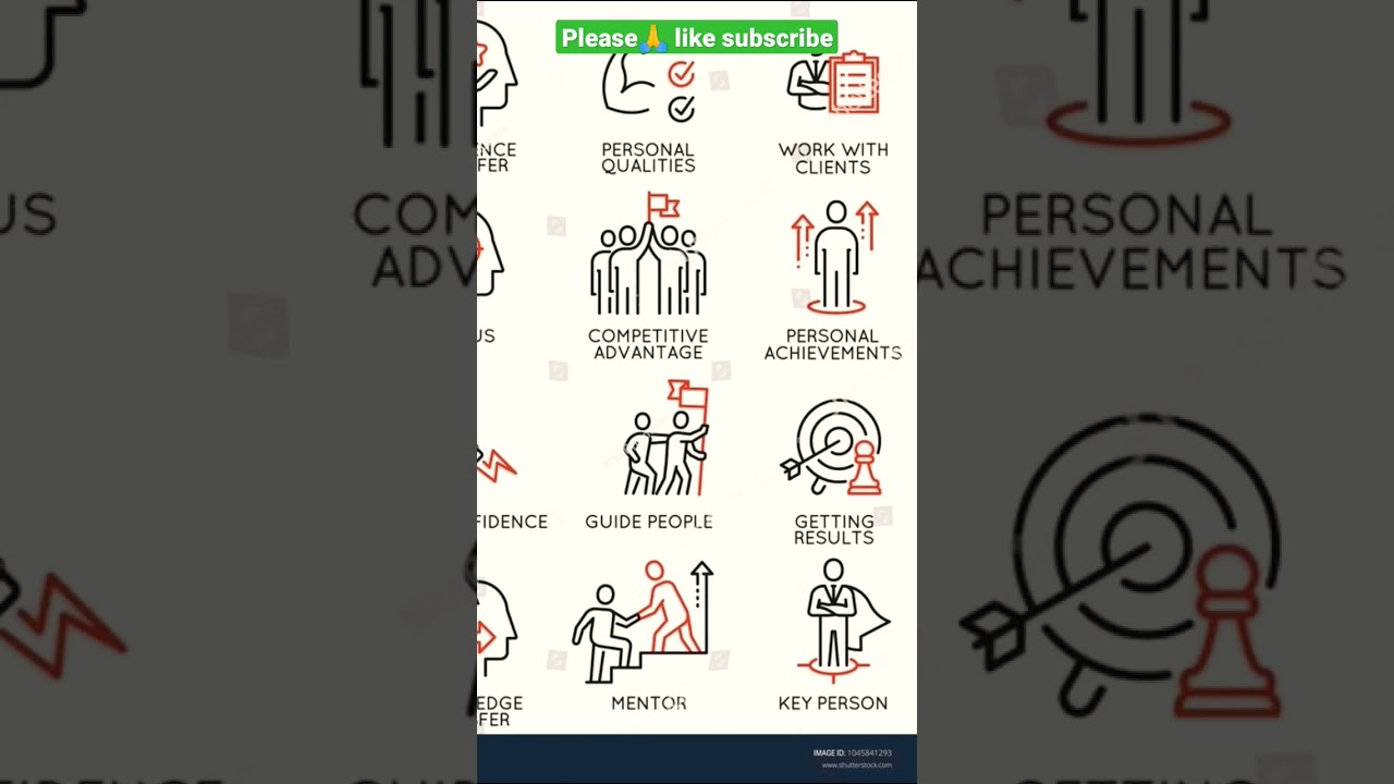 Skill stok vector icons