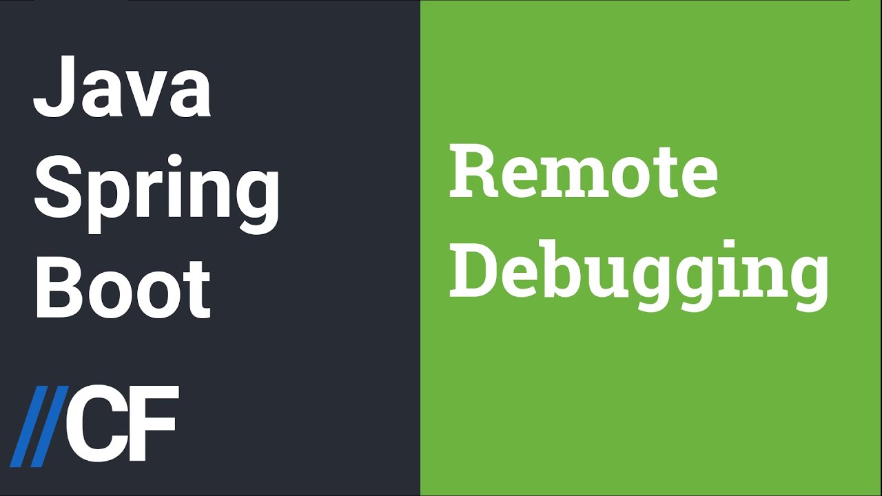 Java Spring Boot - Remote Debugging in IntelliJ - Configuration