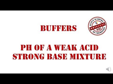 Buffer weak acid strong base mixture – Stan's Academy