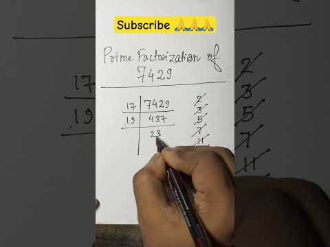 Prime Factorization of 7429 #math