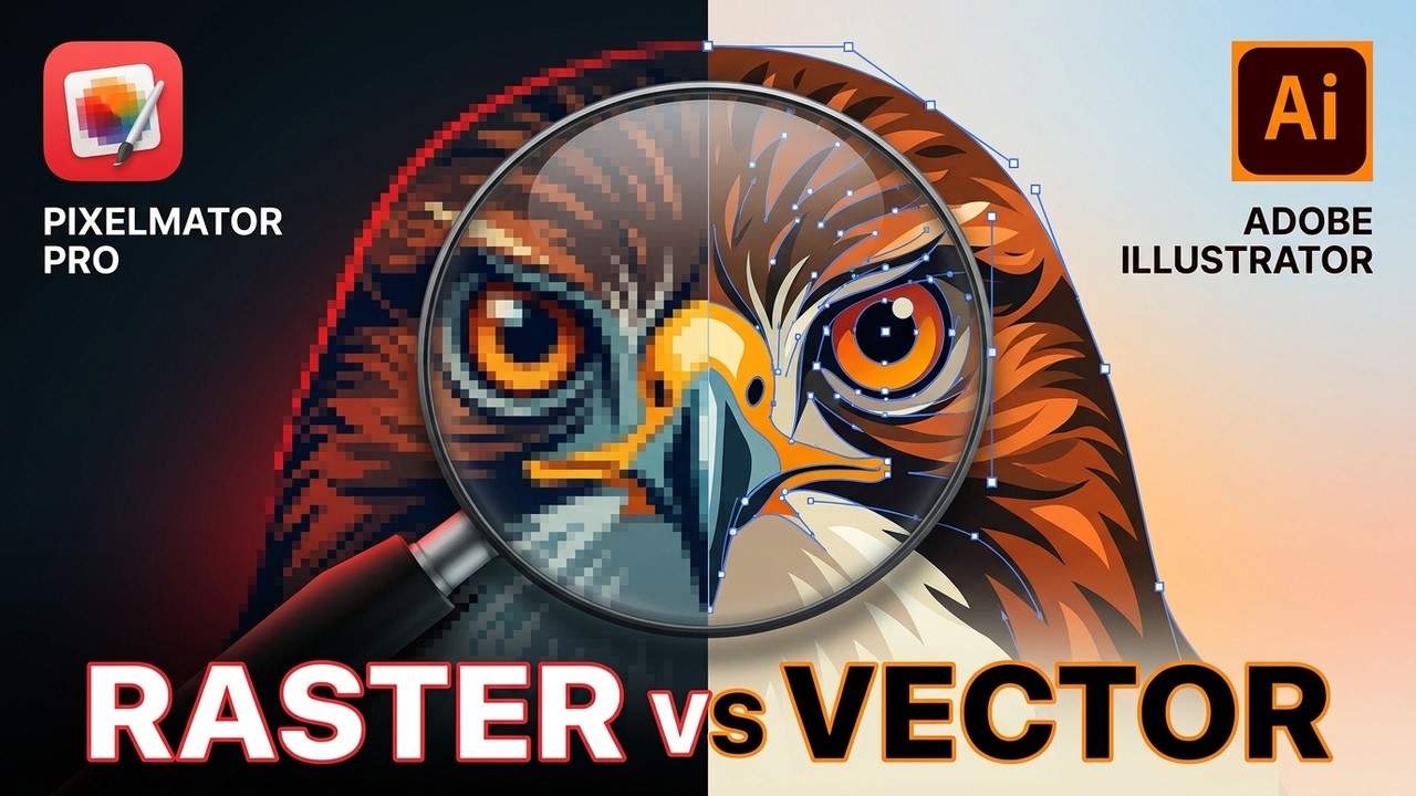 Pixelmator Pro vs Illustrator - Raster vs Vector Explained